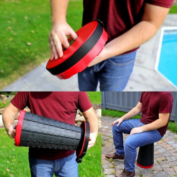 Scaun extensibil cu pliere telescopica, pentru camping – Ideal-Mag