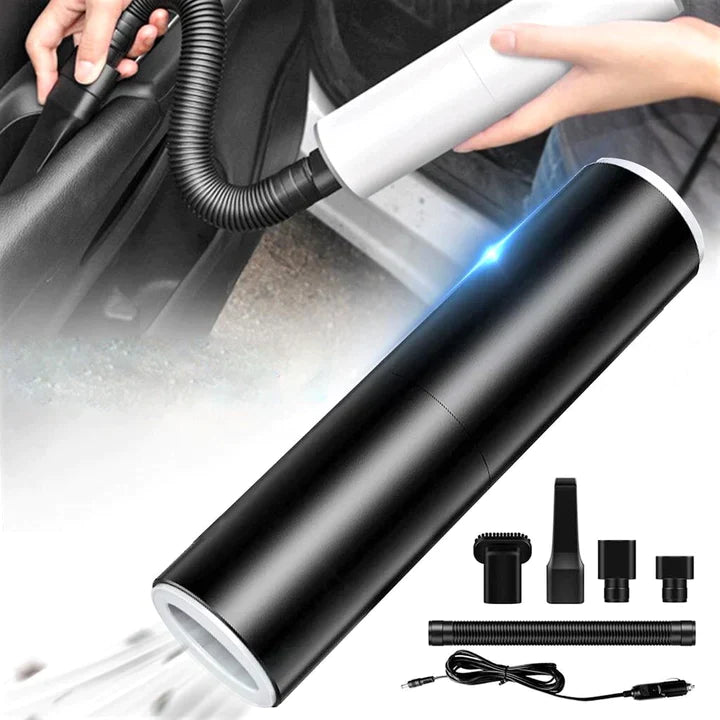 Aspirator Auto Portabil, cu Acesorii, 120 W, 7000 Pa, Negru – Ideal-Mag